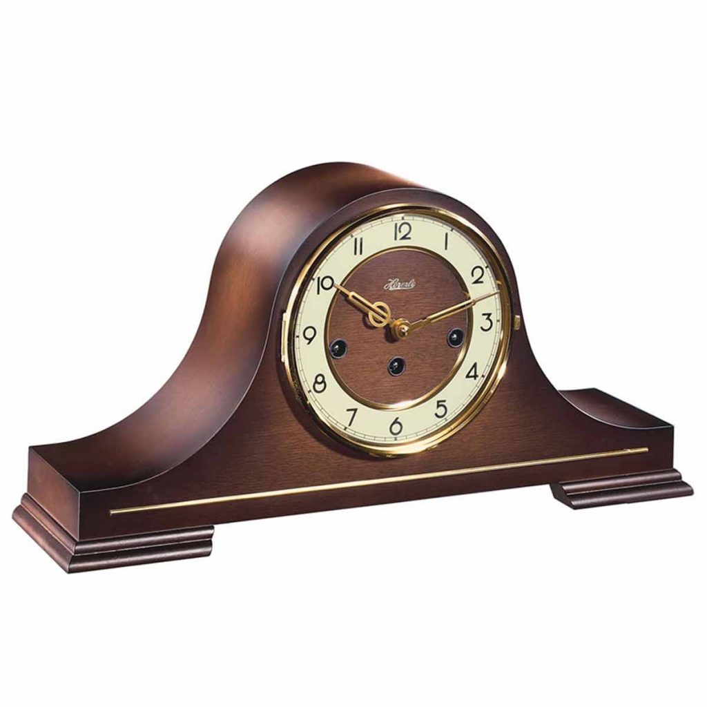 Hermle 21092-030340 Walnut Table Clock - Clocks and Chimes