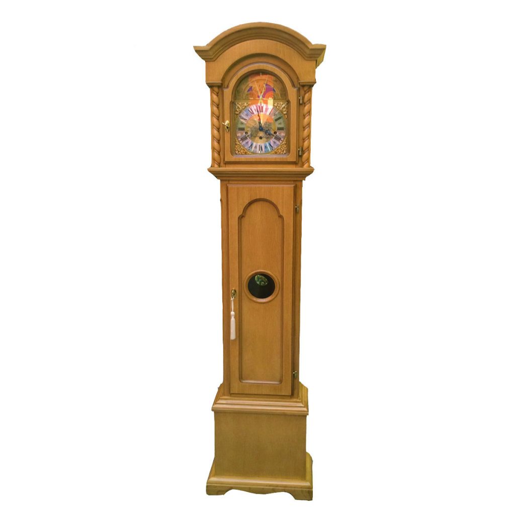 BilliB CORINTHIAN Natural Grandmother Floor Clock - Clocks and Chimes